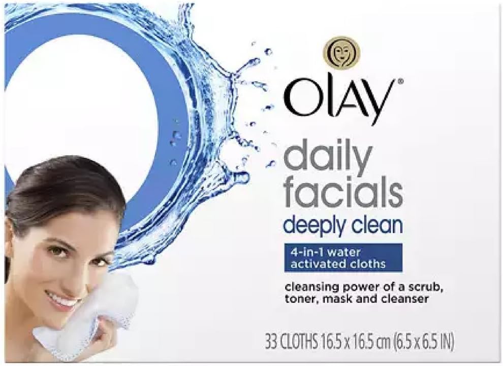 Amazon.com: Olay 4-In-1 Daily Facial Cloths, Normal Skin 33 Count ...