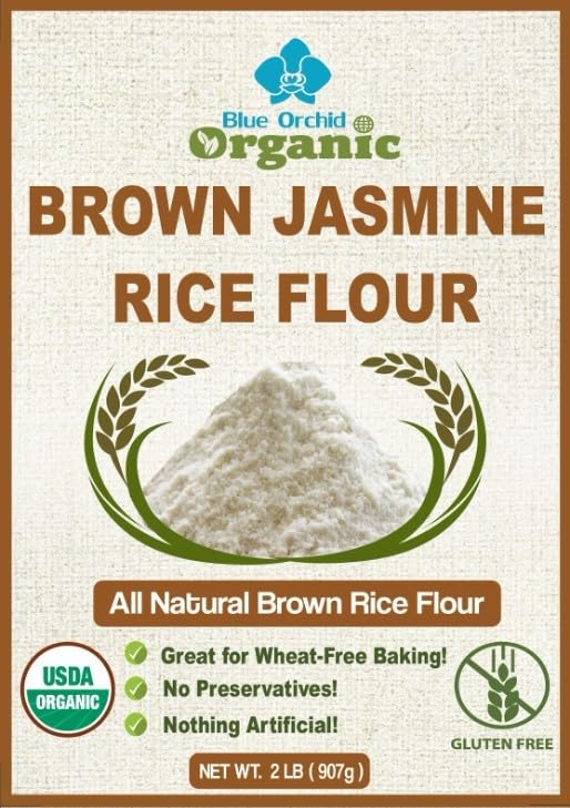 Amazon.com : Brown Rice Flour - Organic Thai Jasmine Rice Flour ...