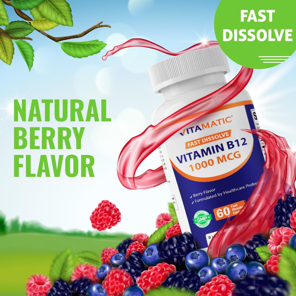 Snapklik.com : Vitamin B12 1000 Mcg Fast Dissolve 60 Tablets Natural ...