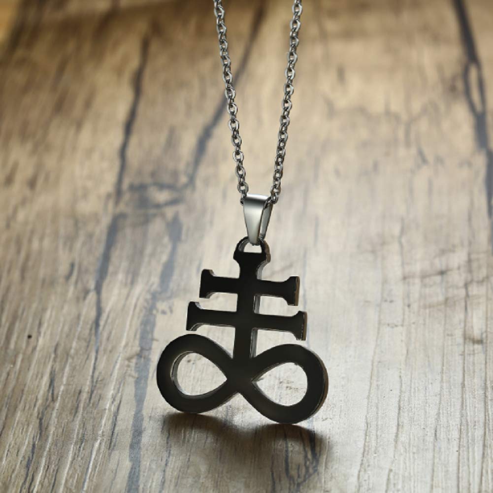 Snapklik.com : Blowin Black Stainless Steel Church Of Satan Satanic ...
