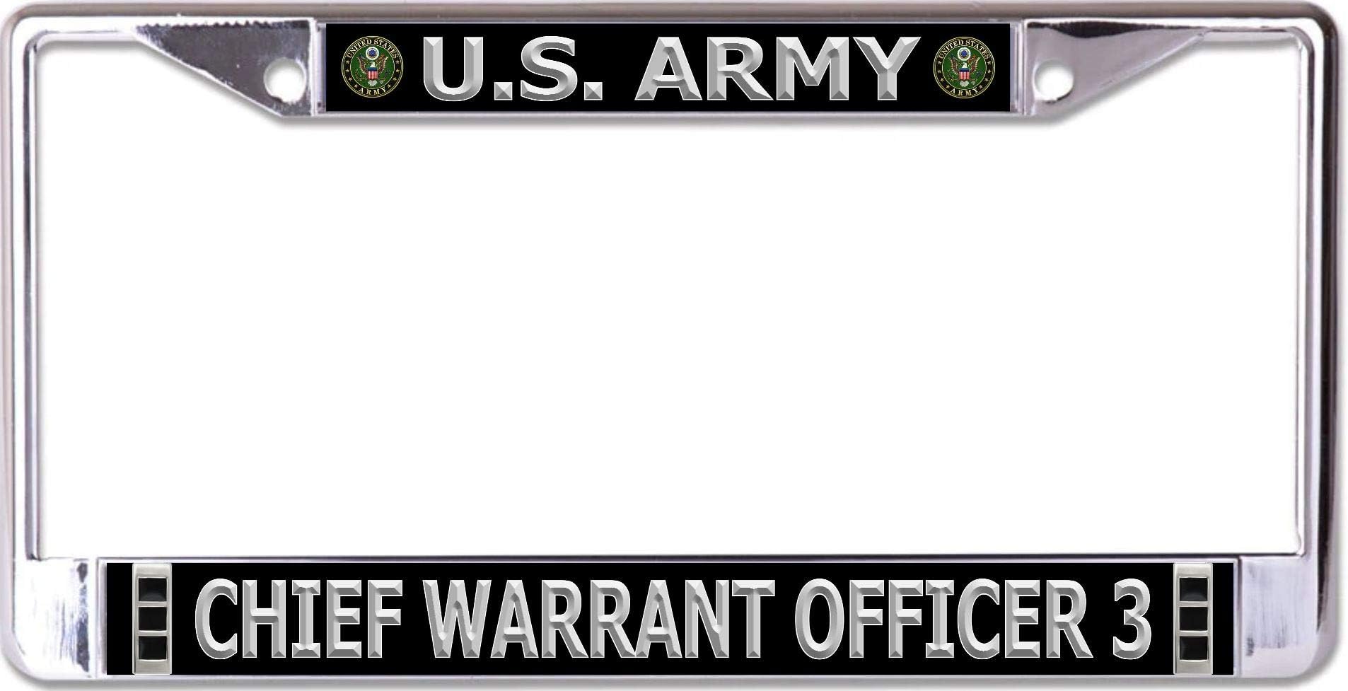 Amazon.com: United States Army Chrome Motorcycle License Plate Frame ...