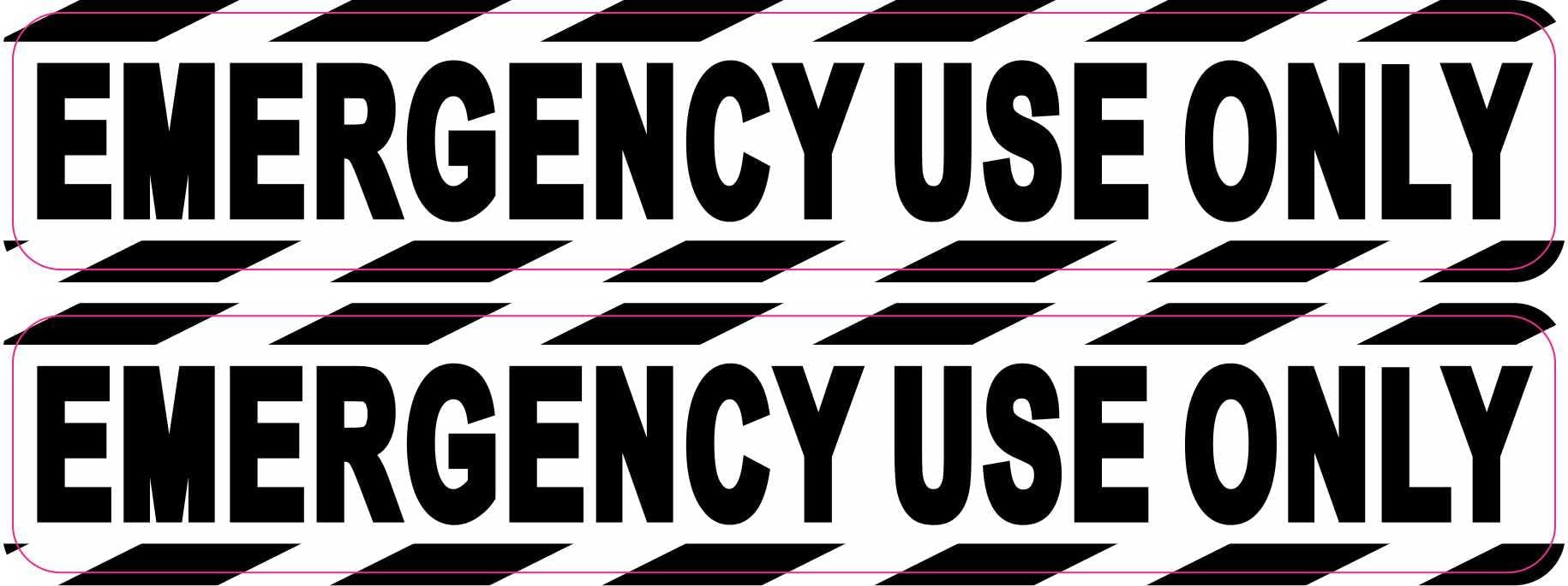Amazon.com: StickerTalk Emergency Use Only Stickers, 1 Sheet of 2 ...
