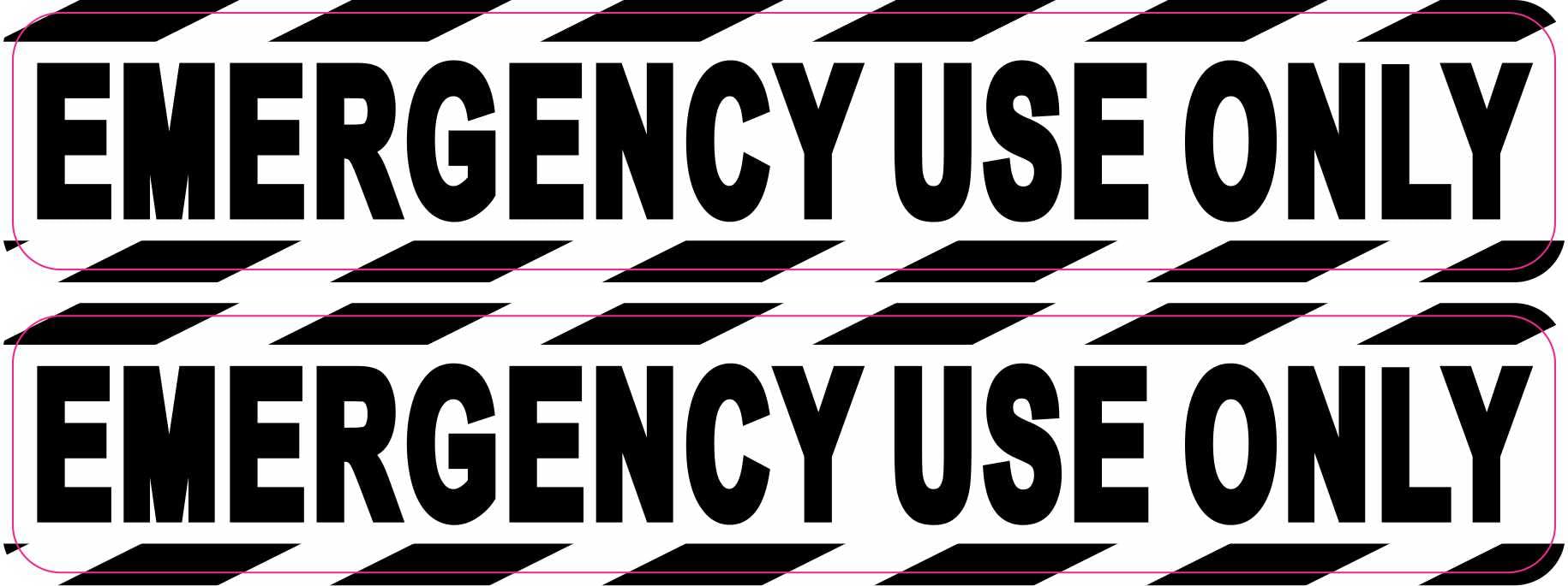 Amazon.com: StickerTalk Emergency Use Only Stickers, 1 Sheet of 2 ...