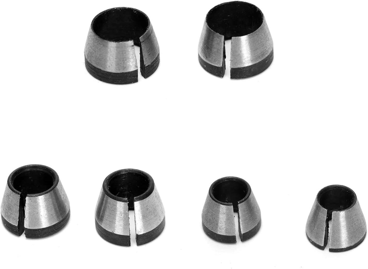 Ruimou 6Pcs Router Collet Chuck Adapter 6mm 6.35mm 8mm for Trimming ...