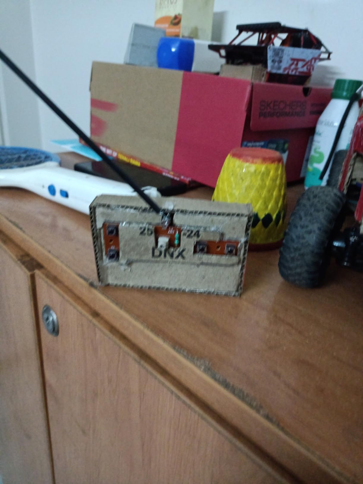 Electronic Spices 4CH RC remote control 27MHz circuit PCB transmitter ...