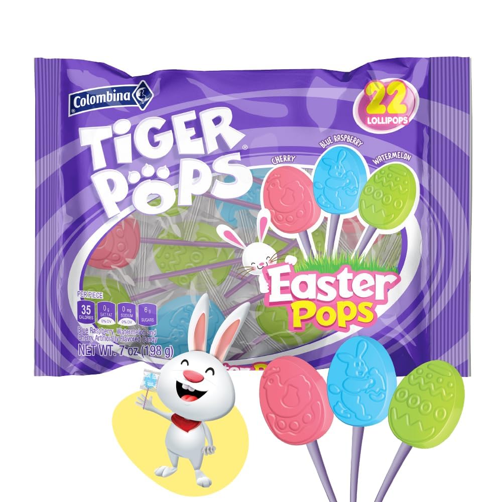 Amazon.com : Tiger Pops Assorted Easter Candy Individually Wrapped Bulk ...