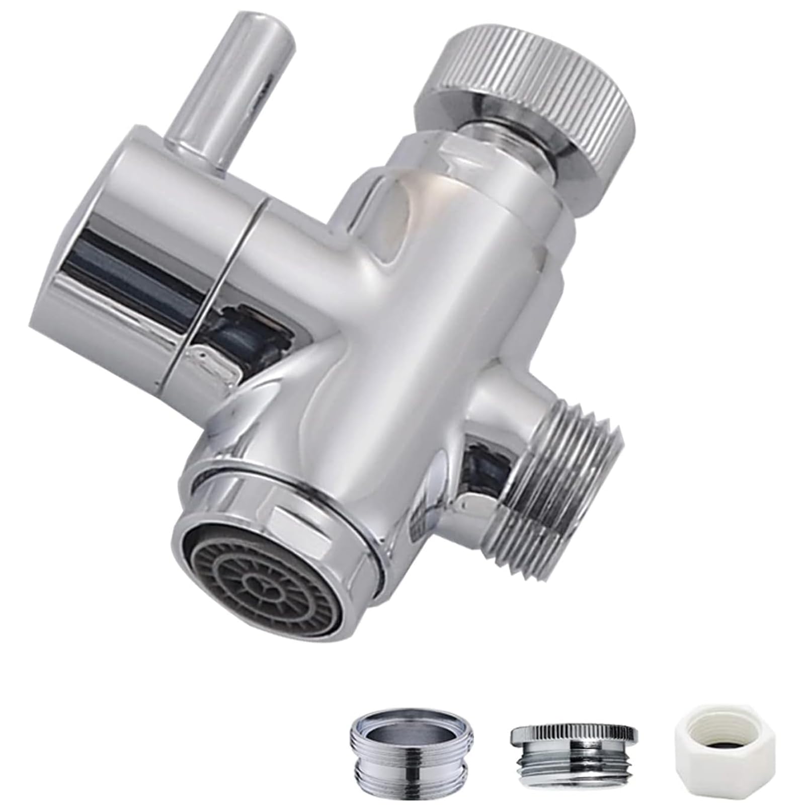 Laundry Y Splitter Kitchen Faucet Diverter Valve Adapter Bathroom Sink ...