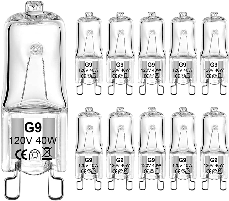 G9 Halogen Bulb 40 Watt 120 Volt Dimmable T4 JCD Type Bi-Pin Base for ...