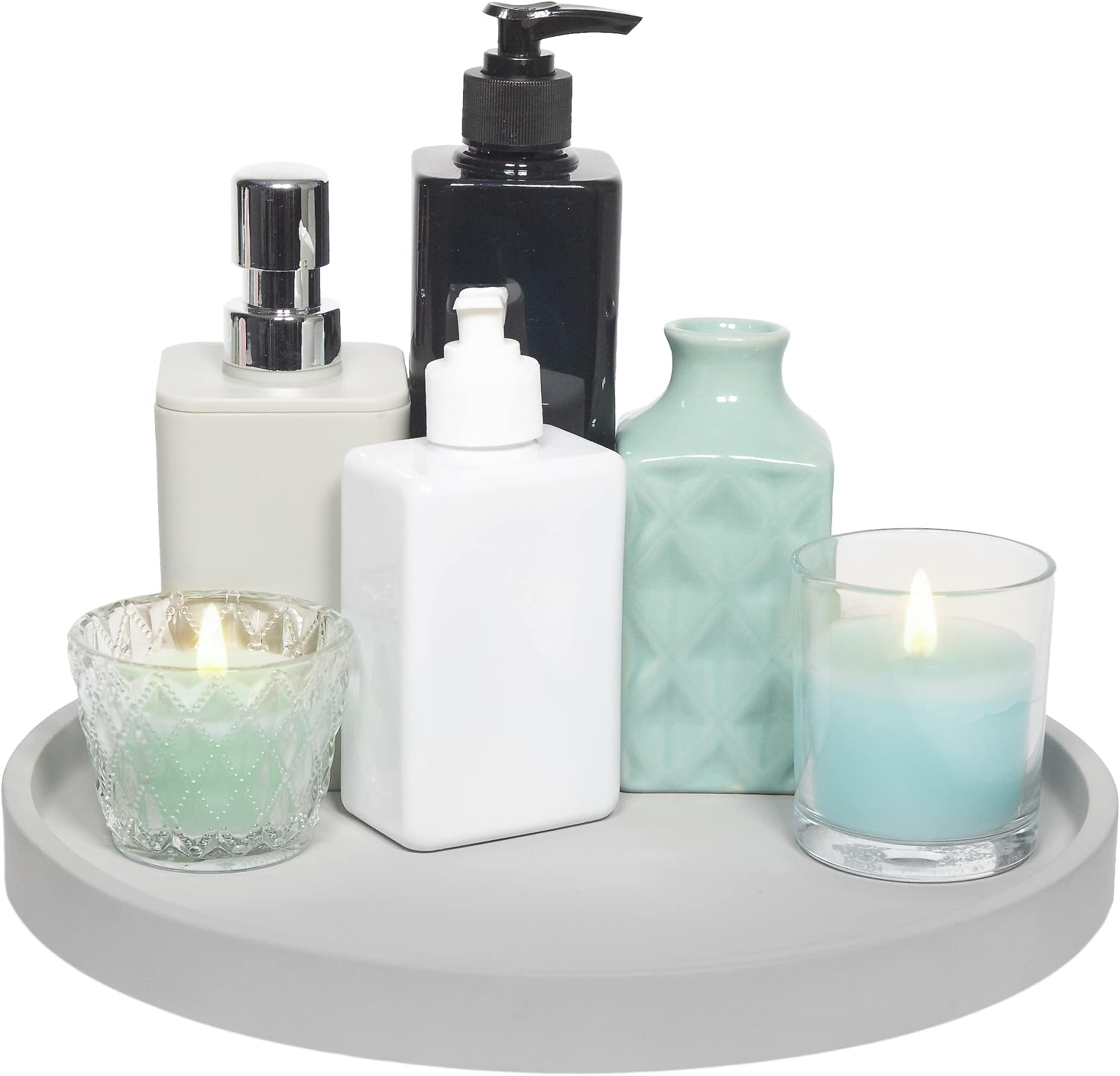 Amazon.com: MyGift Modern Gray Concrete Hexagonal Decorative Display ...