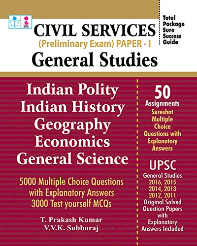 Amazon.com: UPSC Civil Services Exam Book: 9788172544850: T. Prakash ...