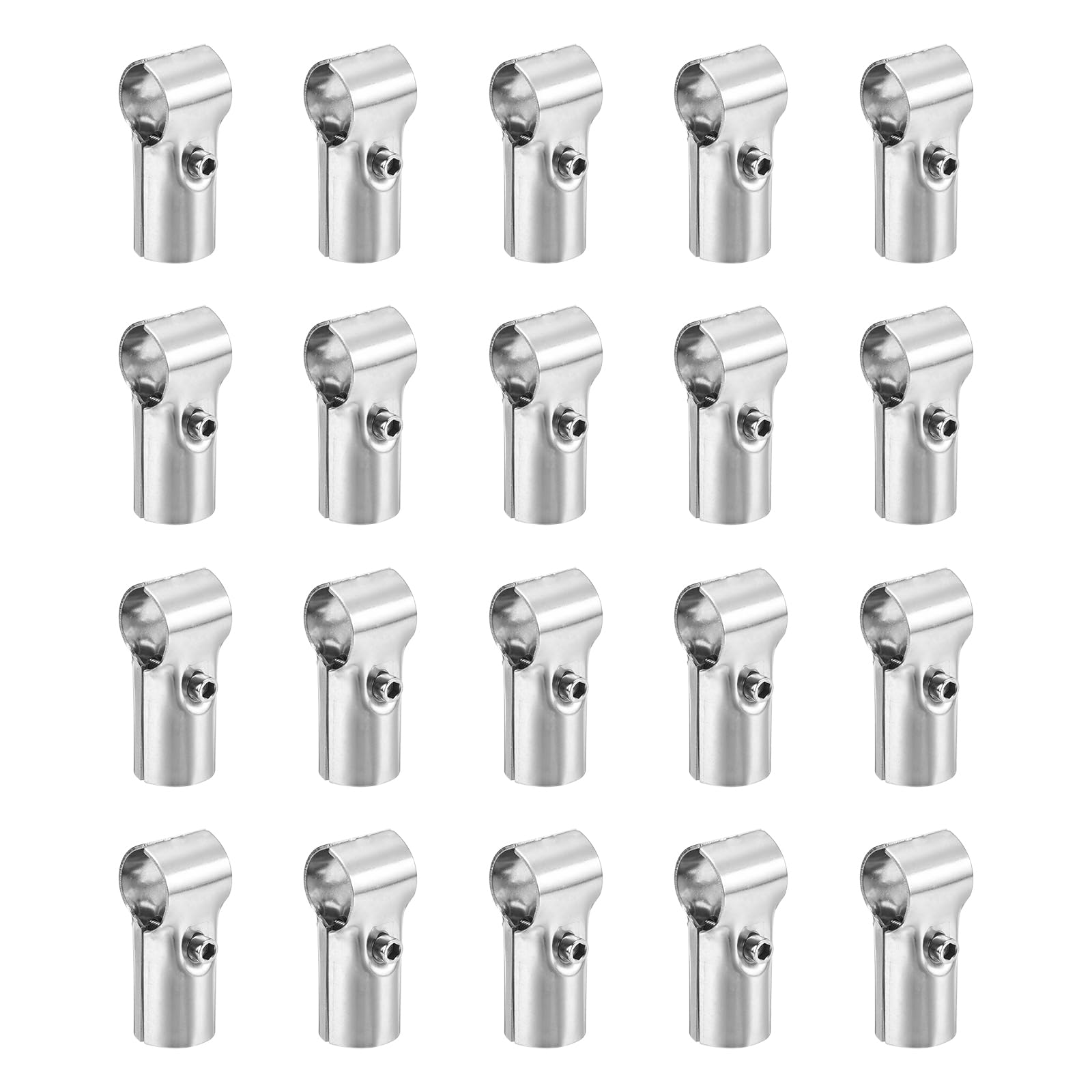 uxcell Structural Pipe Connector Joint Pipe Clamps 180 Degree 2 Way, 20 ...