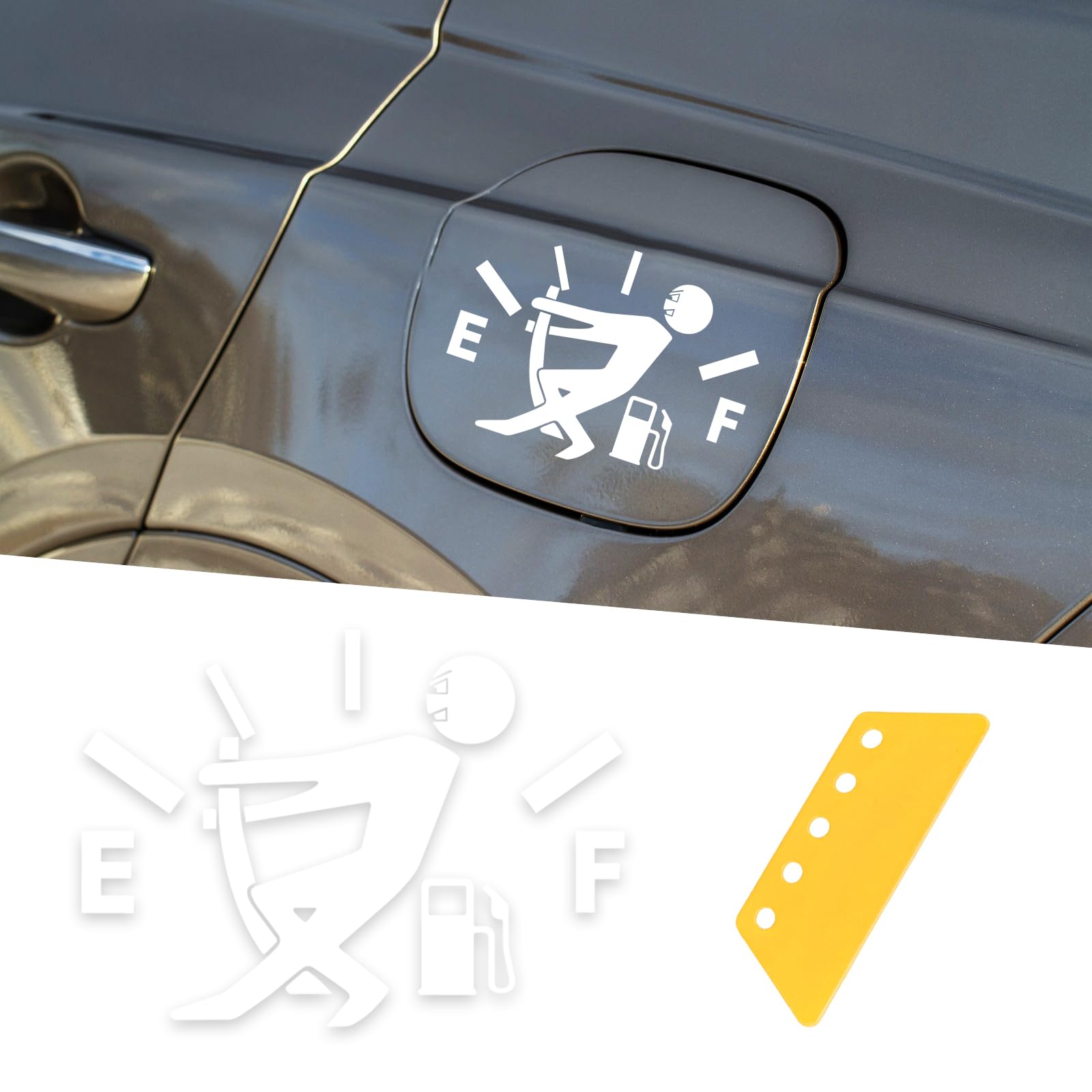 Snapklik.com : Augeny Funny Car Fuel Tank Sticker, EF Logo Waterproof ...