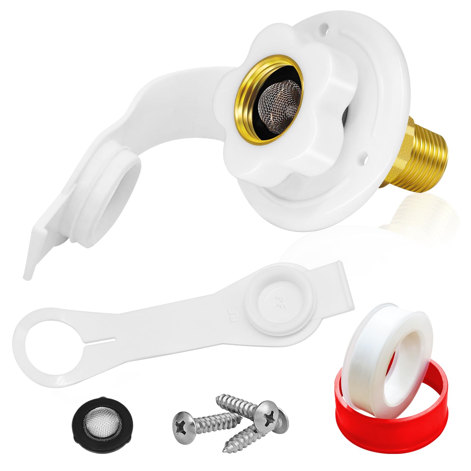 Amazon.com: Boltigen RV City Water Inlet with Check Valve, RV Fresh ...