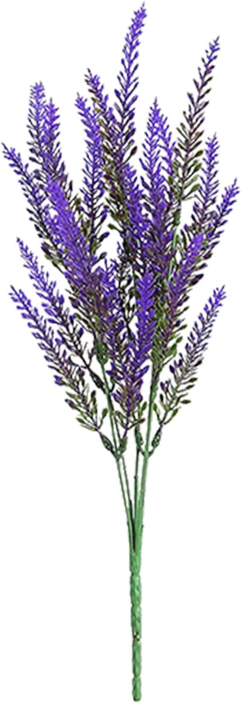 Amazon.com: FRAKYEN 12PCS Artificial Lavender Flowers Fake Flowers ...