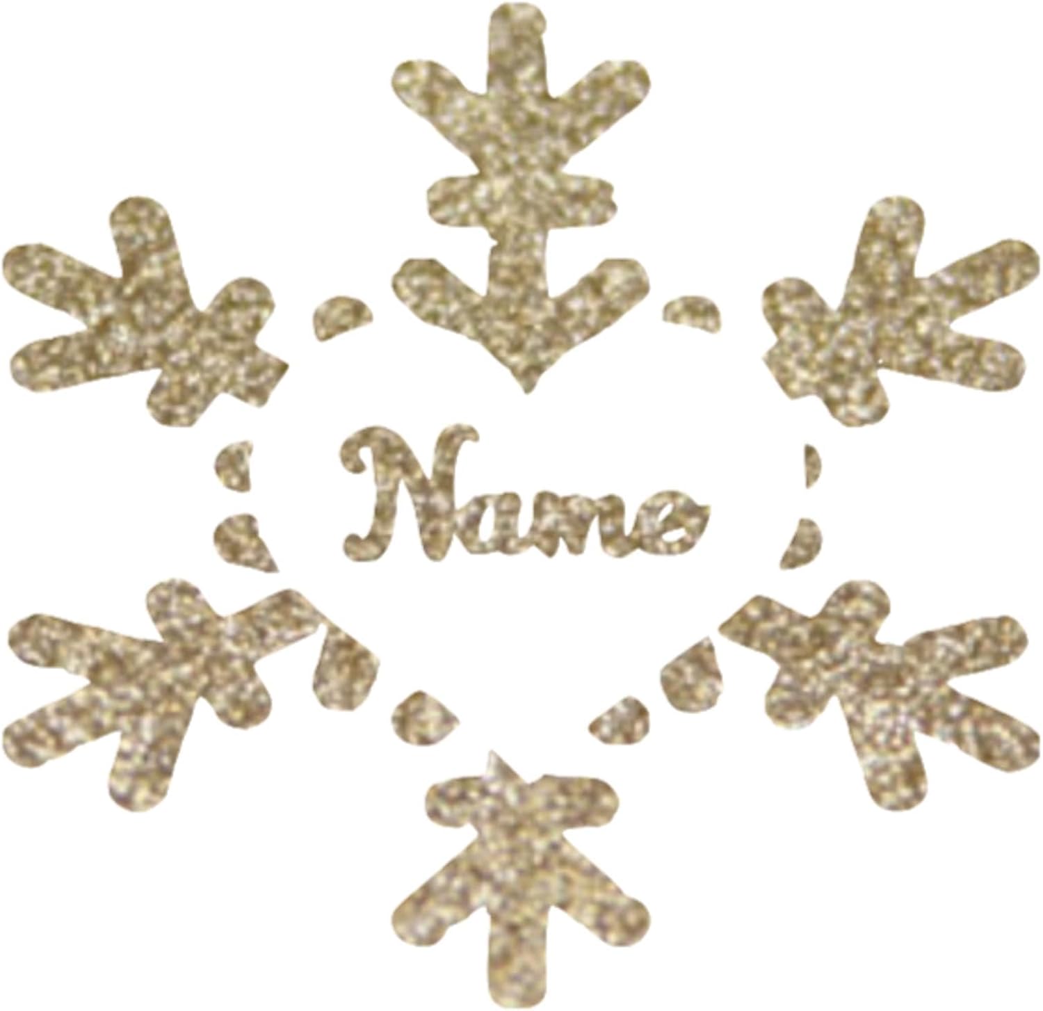 Amazon.com: Personalized Iron on Snowflake, Christmas Winter Custom ...