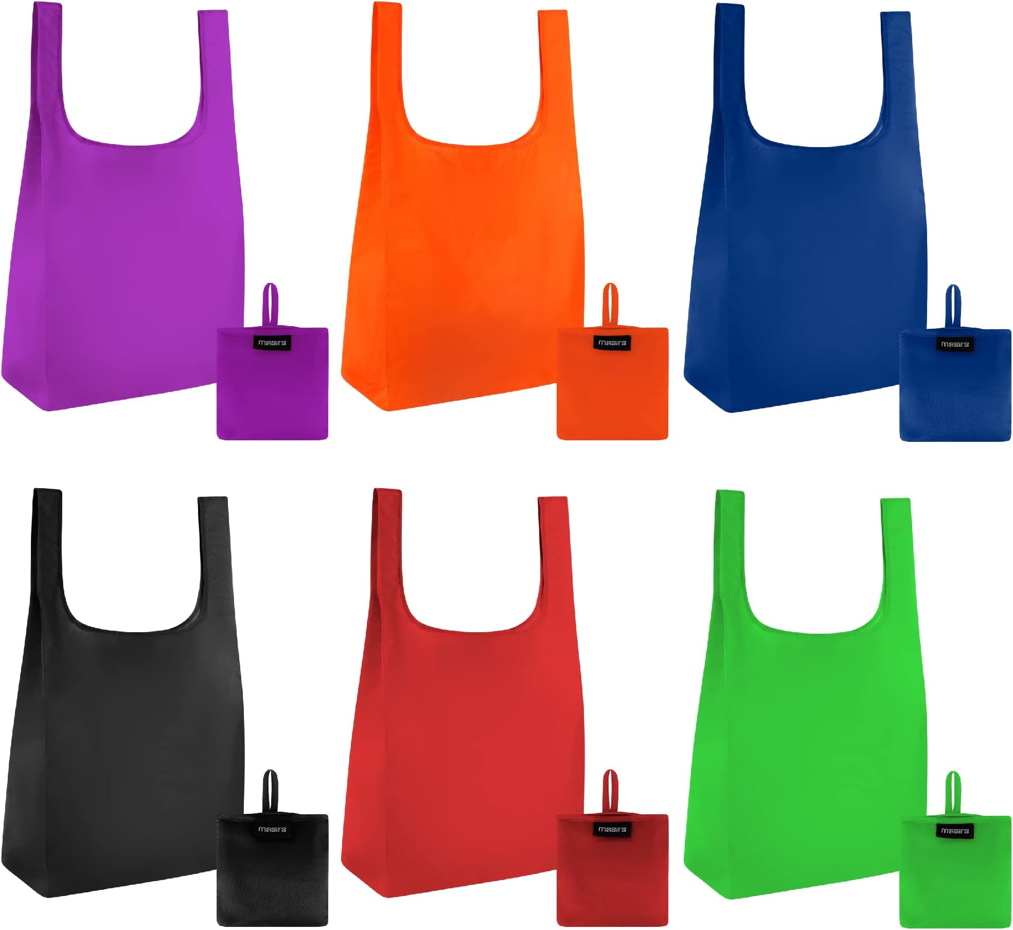 Amazon.com: Masirs Ripstop Reusable Grocery Shopping Bag, Replace Paper ...