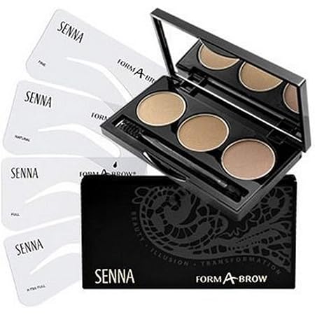 Amazon.com : Senna Cosmetics Form-A-Brow Kit, Ash Blonde, 0.15 Ounce ...