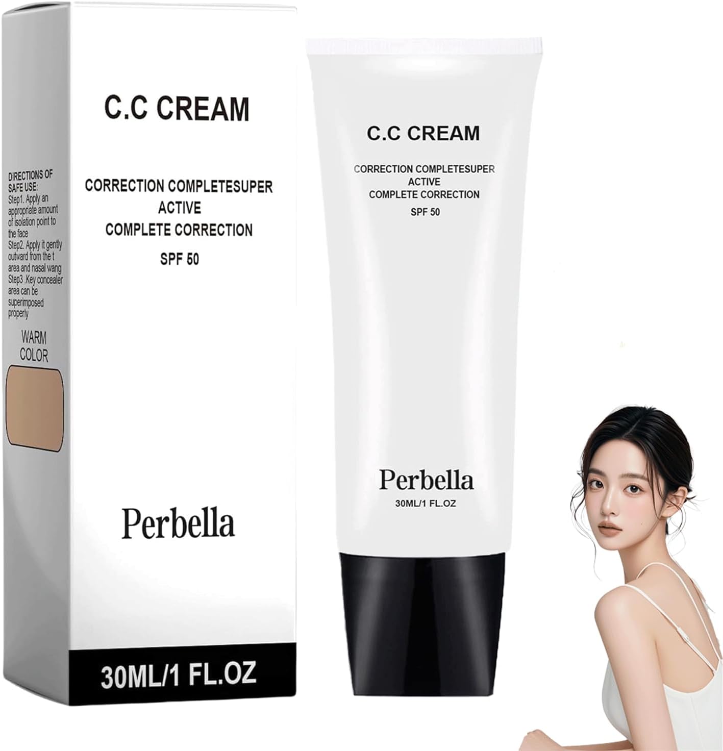 Amazon.com: Perbella Cc Cream For Older Women-Self Adjusting For Mature Skin,Cc Cream with Spf ...