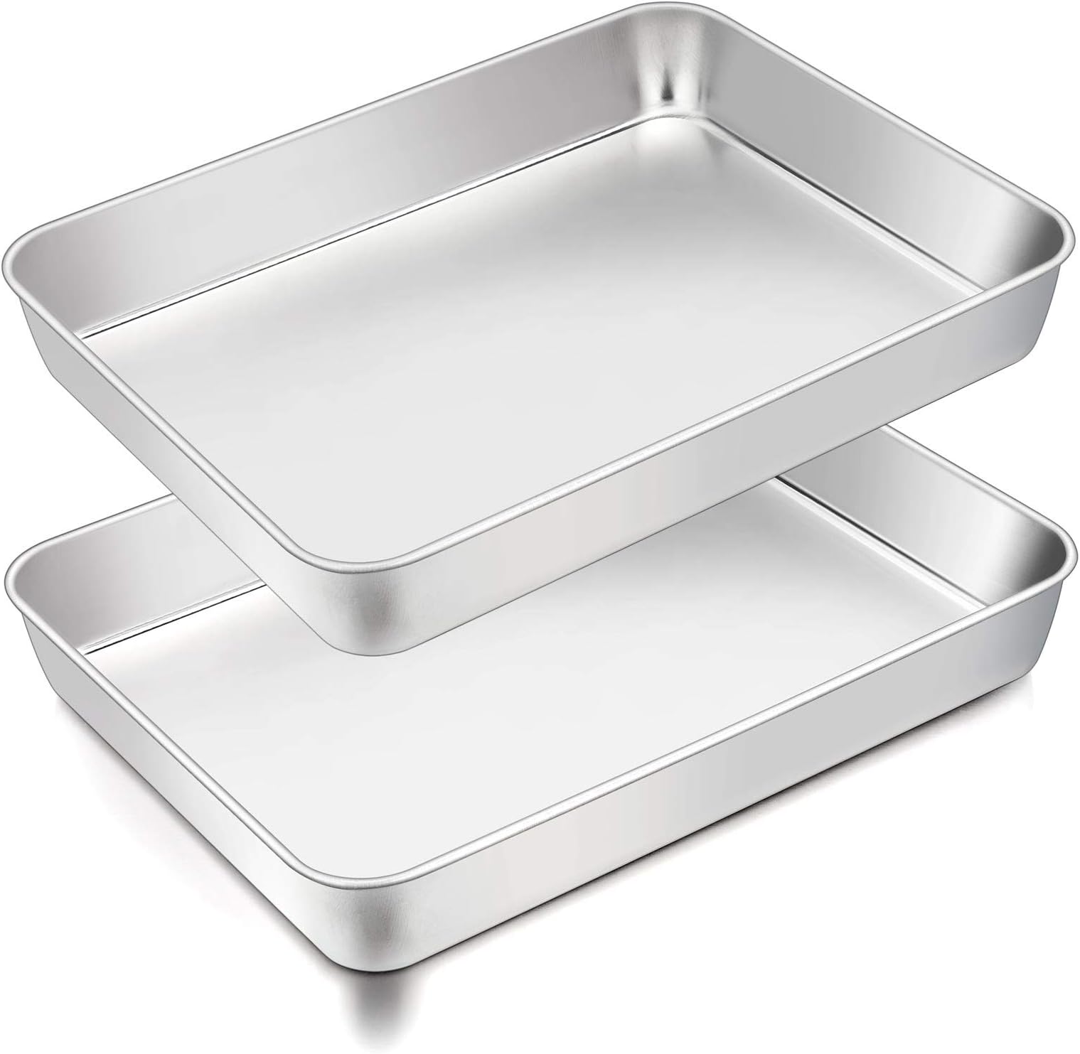 Amazon.com: 9 x 13 Stainless Steel Cake Bake Pan: Rectangular Cake Pans ...
