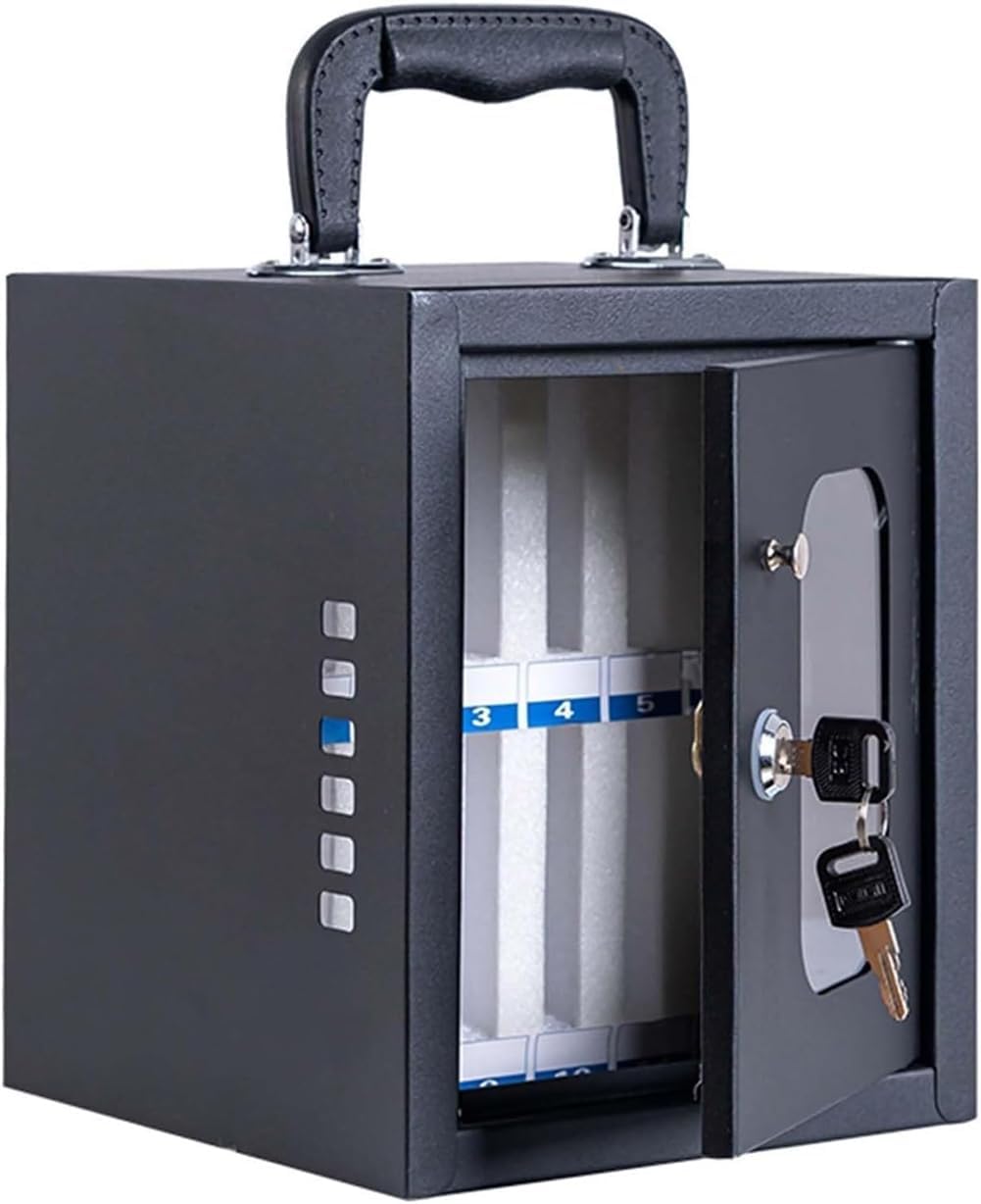 HYQNG Cell Phone Locker Box with Key Lock, Aluminum Alloy Wall-Mounted ...
