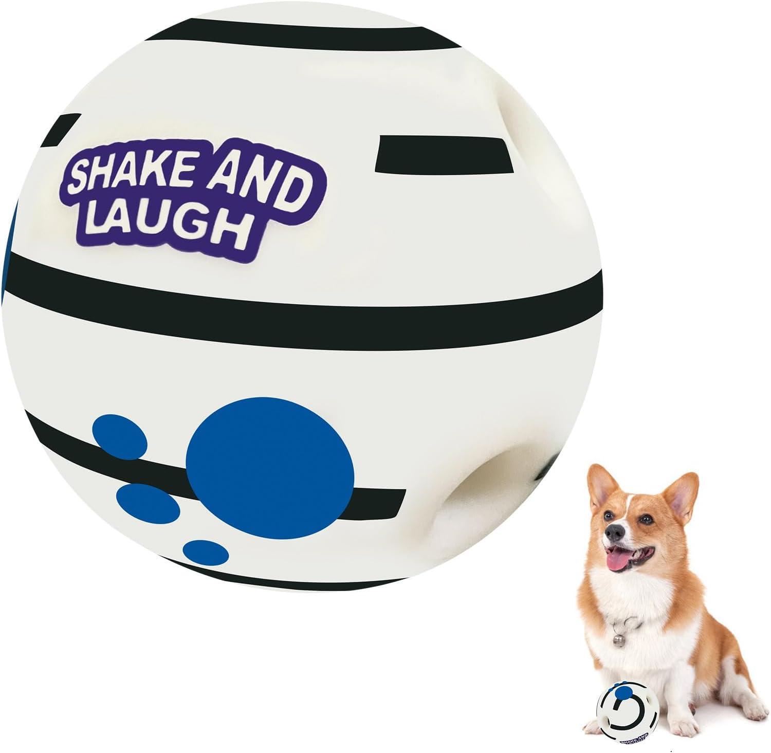 Pet Supplies : SHAKE AND LAUGH Glow in The Dark Dog Toys Ball ...