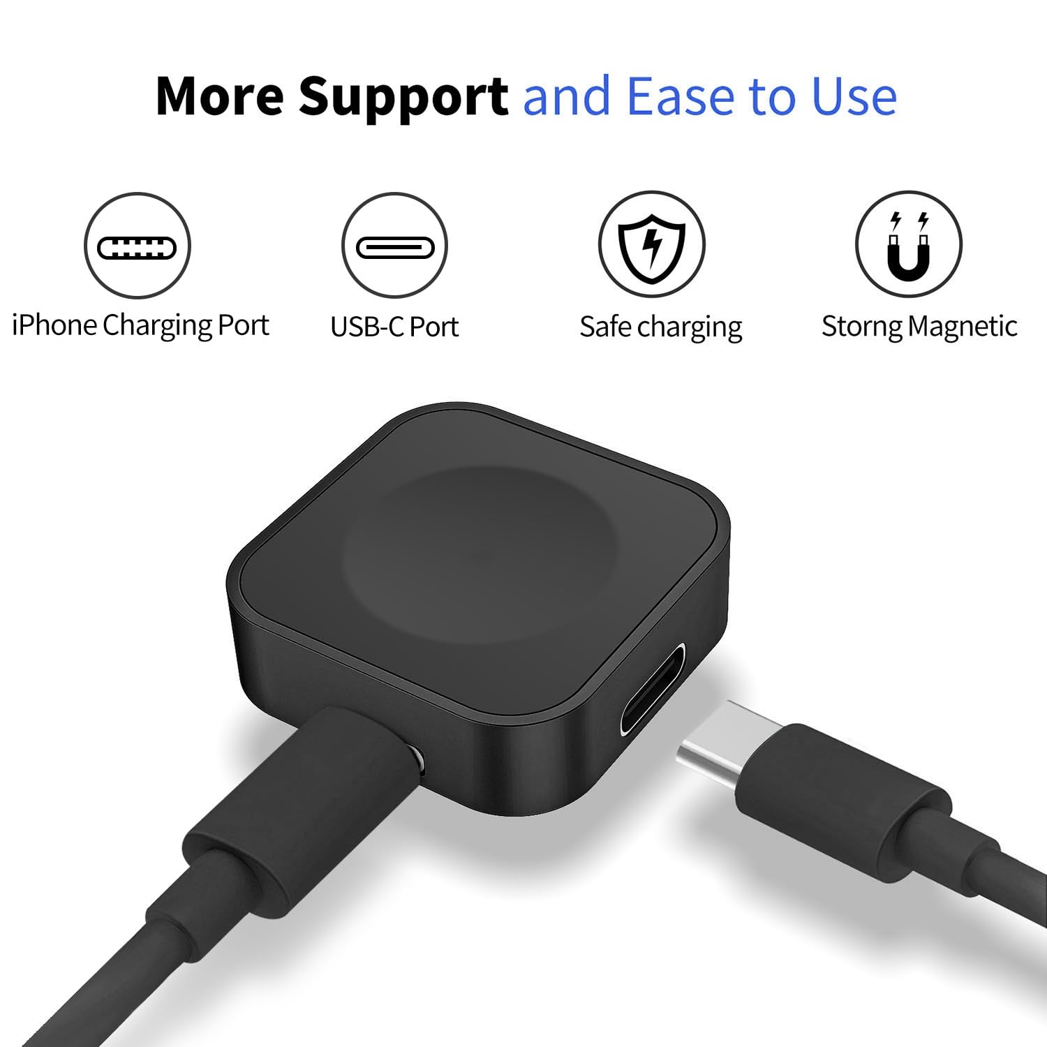 Lovandare Magnetic Charger Adapter for Apple Watch, Reuse USB-C or ...