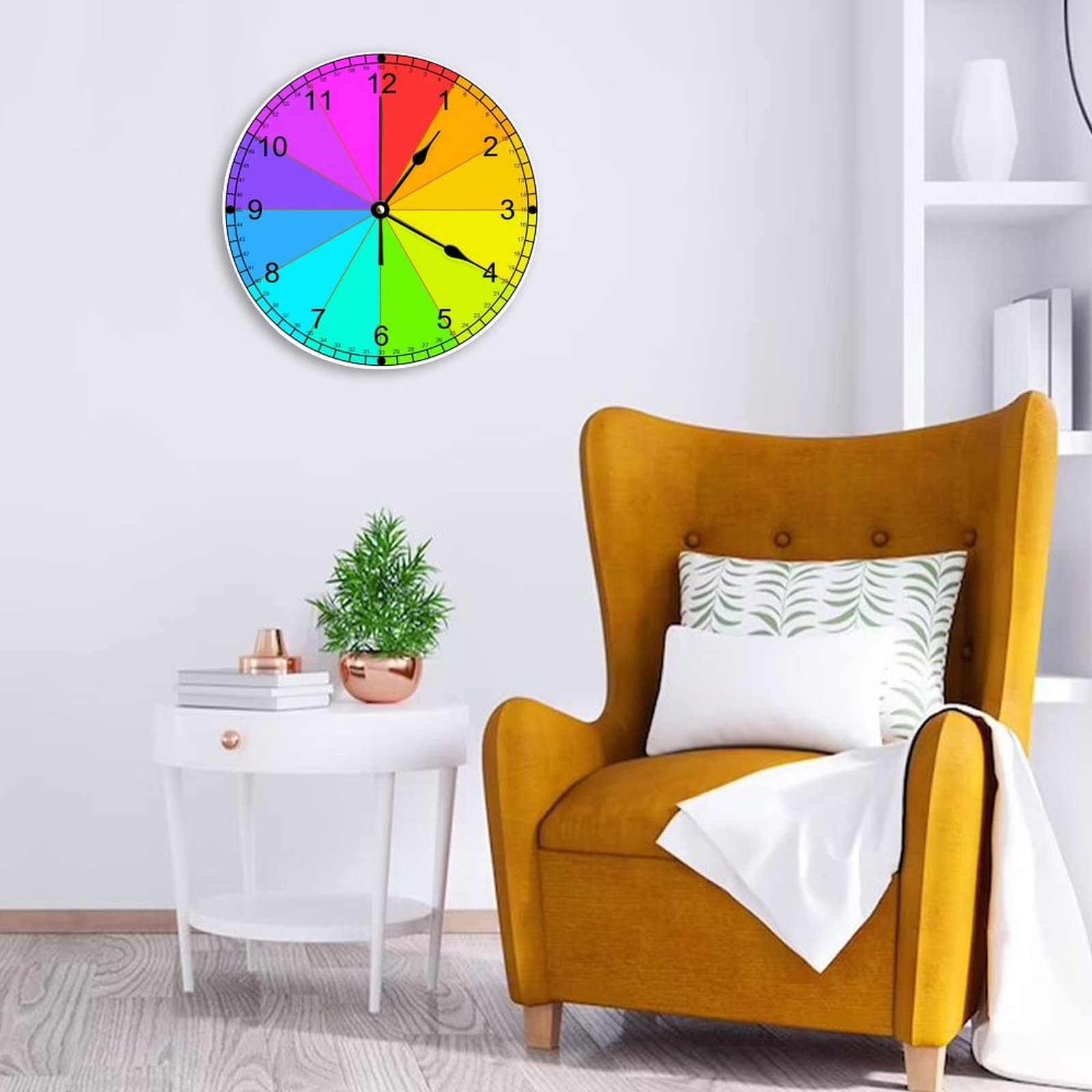 Color Wheel Designs Clock