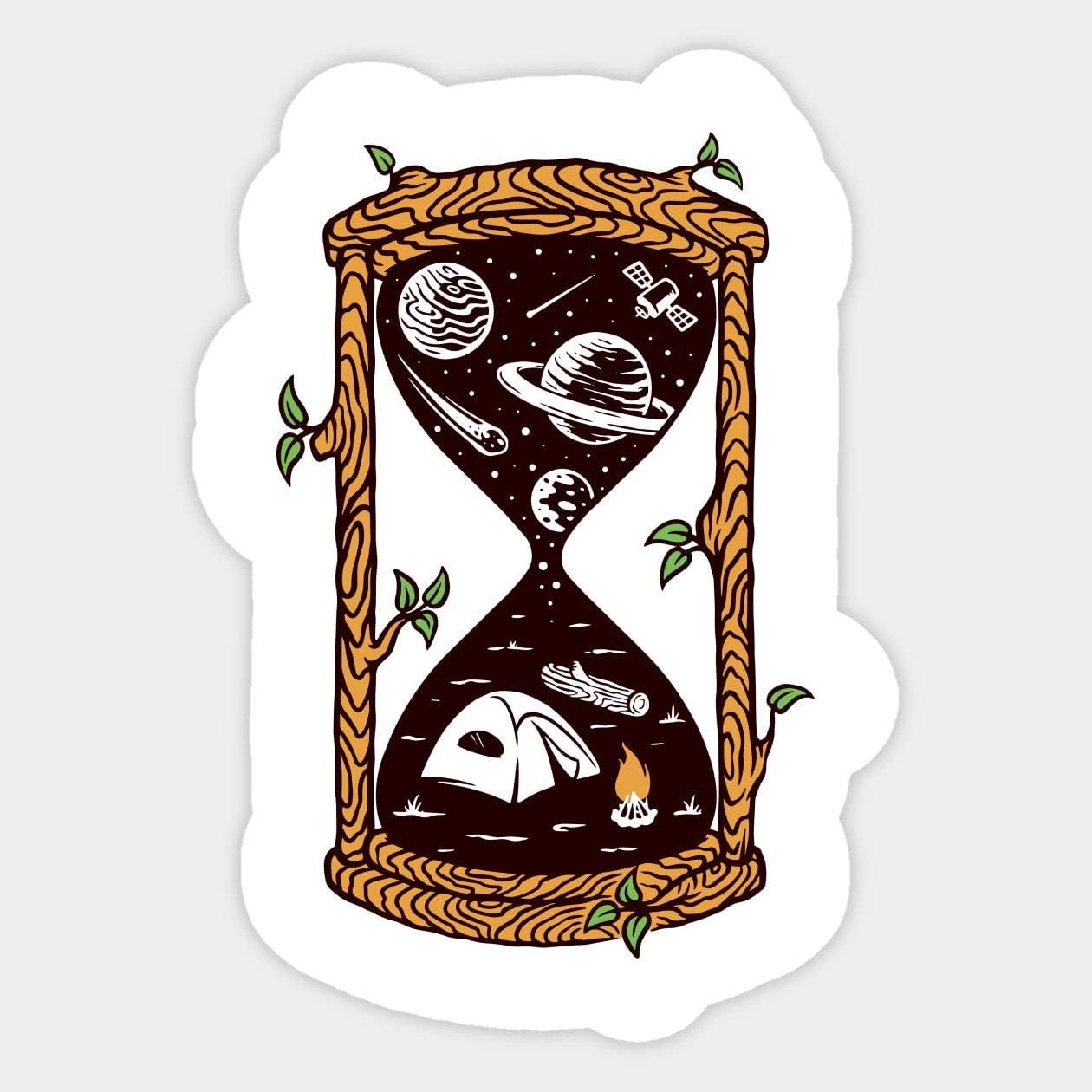 Amazon.com - Nature Hourglass Sticker Decal for Car Laptop Wall Window ...