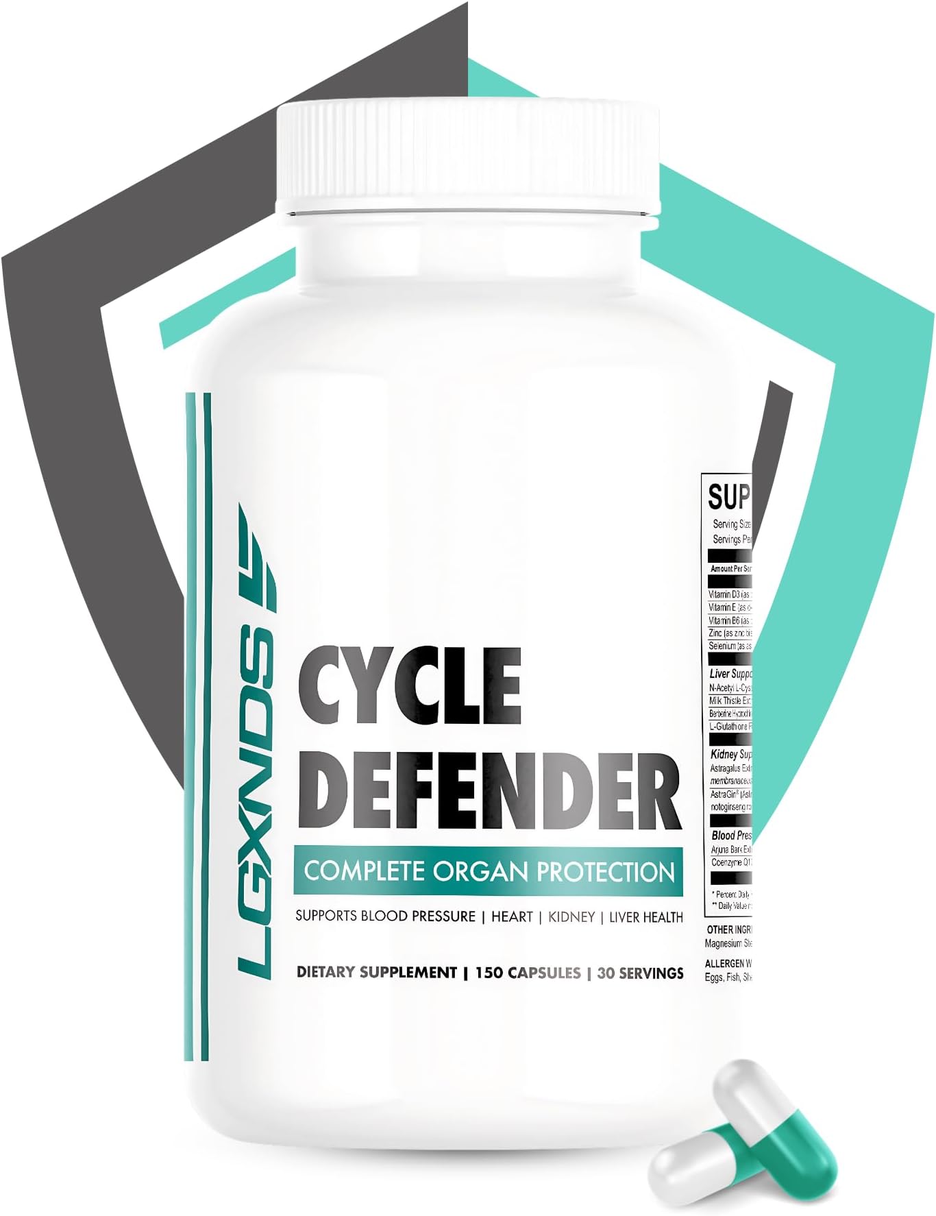 Amazon.com: LGXNDS Cycle Defender Complete Organ Protection Supplement ...