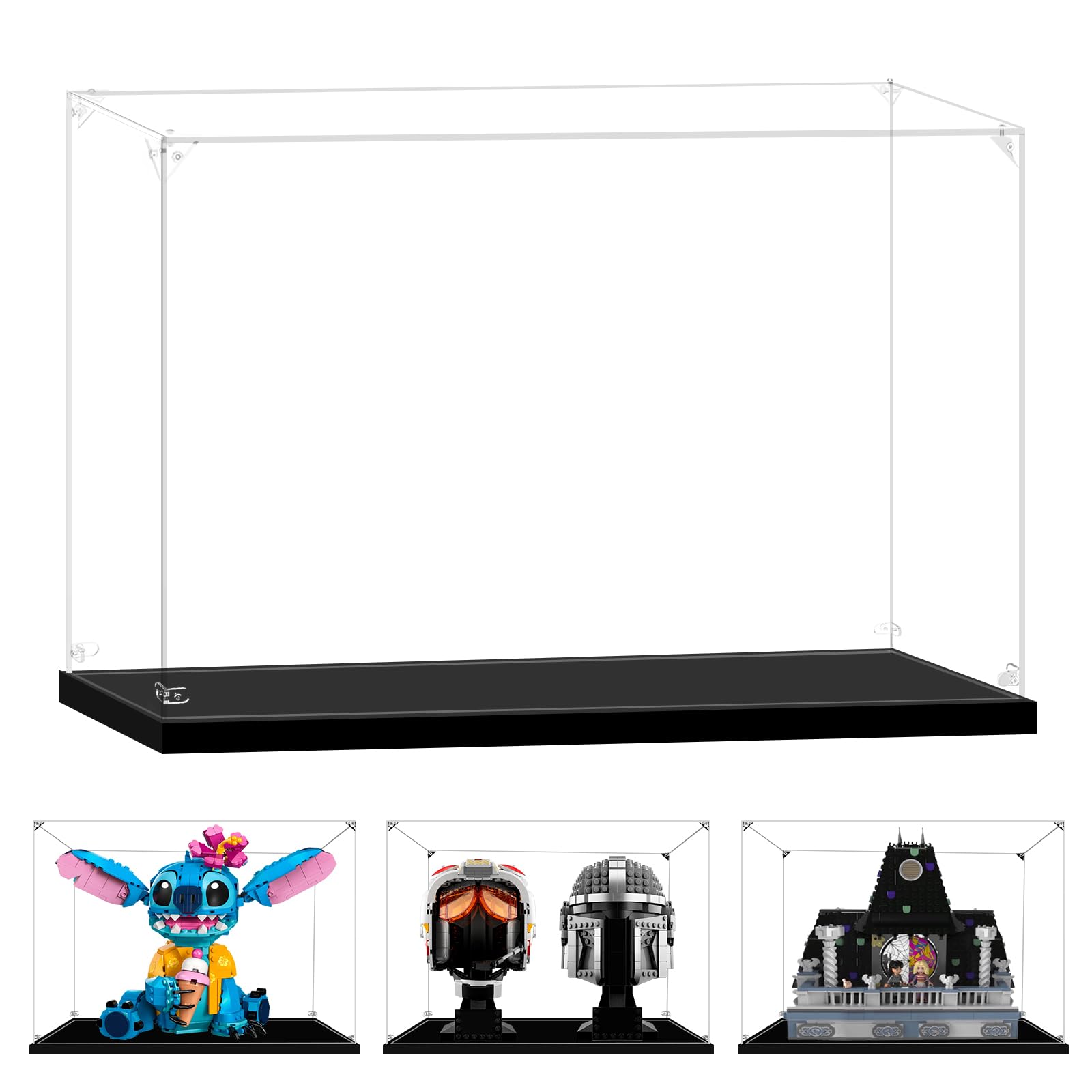 Amazon.com: LILIKAKA Acrylic Display Case for Two Lego Helmets or Lego ...