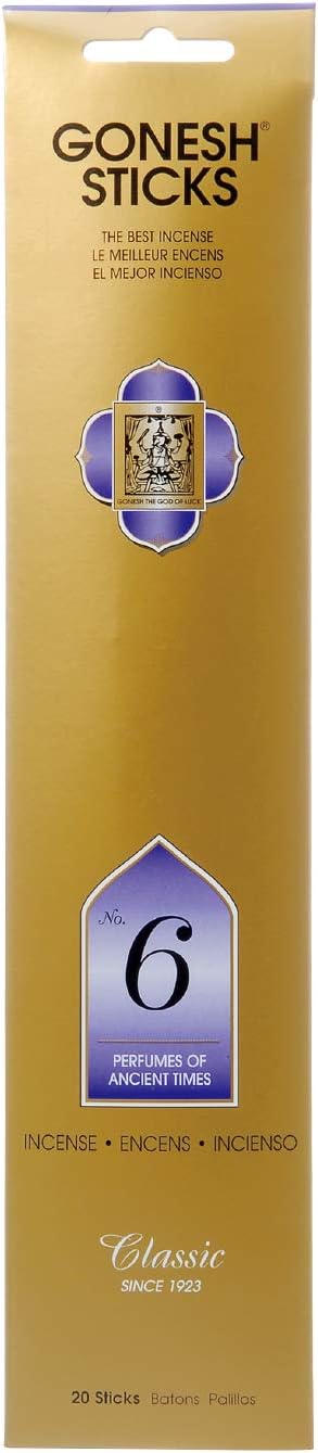 Amazon.com: Gonesh Classic Collection #6 Incense (4 Pack), 4 Piece ...