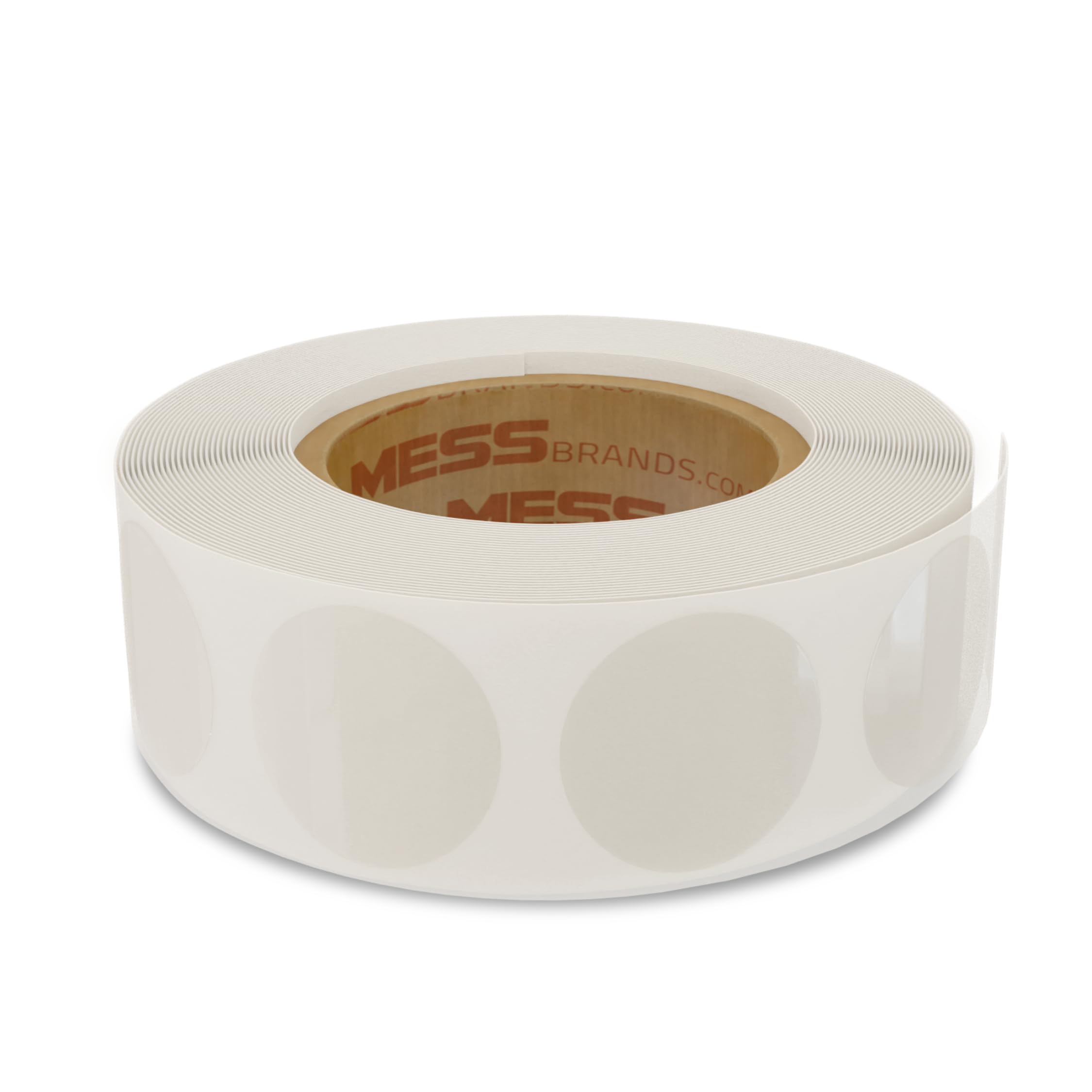 Buy MESS Clear Round Labels (500/Roll, 1.5 Inch) Clear Round Stickers ...