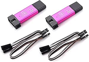 Amazon.com: TEYJRY 2 Pack ST-Link V2 Mini Metal Shell STM8 STM32 Emulator Downloader Programming ...