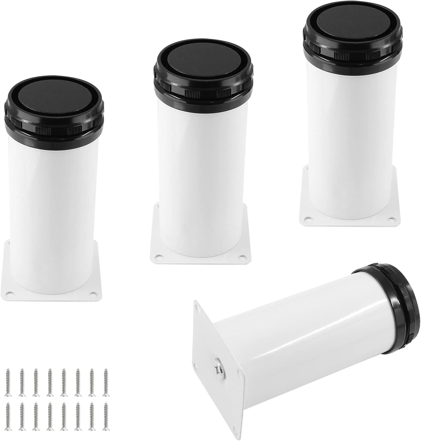 Amazon.com: Kyuionty Set of 4 Stainless Steel Furniture Legs 4 Inch ...