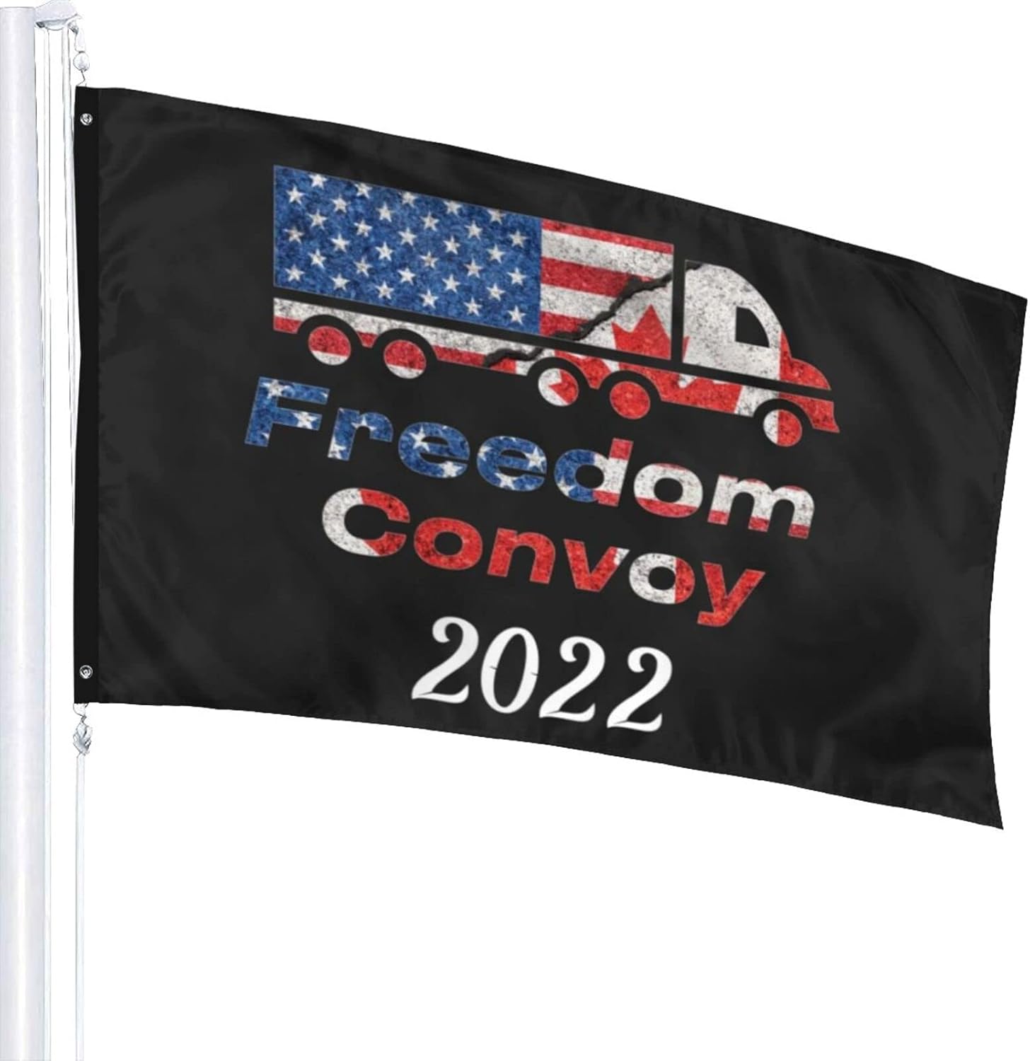 Freedom Convoy 2022 Flags House Flag Designed & Sold By ARCADE STUDIO