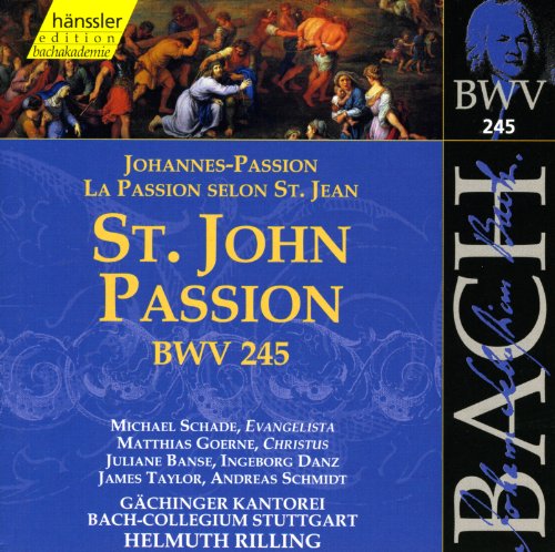 Amazon.com: Bach, J.S.: St. John Passion, Bwv 245 : Helmuth Rilling ...