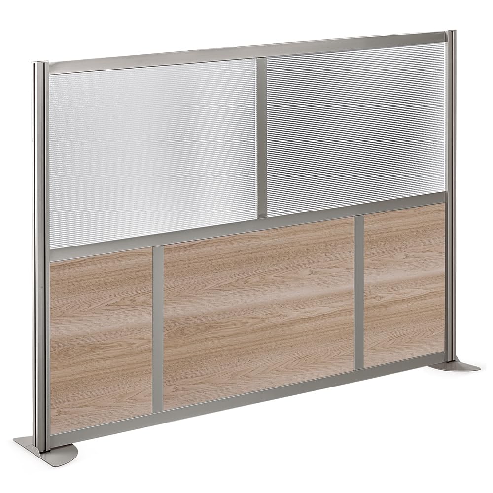 Amazon.com: NBF Office Partition Room Divider - 52" H x 73" W Warm Ash ...
