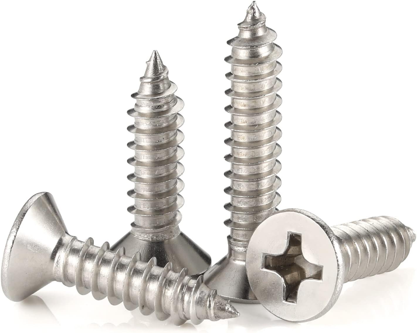 Amazon.com: The Hillman Group 40832 Flat Head Phillips Wood Screws, 2 ...