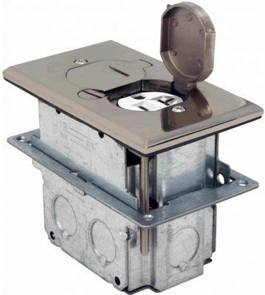 Orbit Industries FLB-D-SS Floor Flip-Type with Duplex Receptacle Cover ...