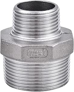 Amazon.com: Reducing dia DN8 ~ DN40 Male Thread Hex Nipple Union 304 ...