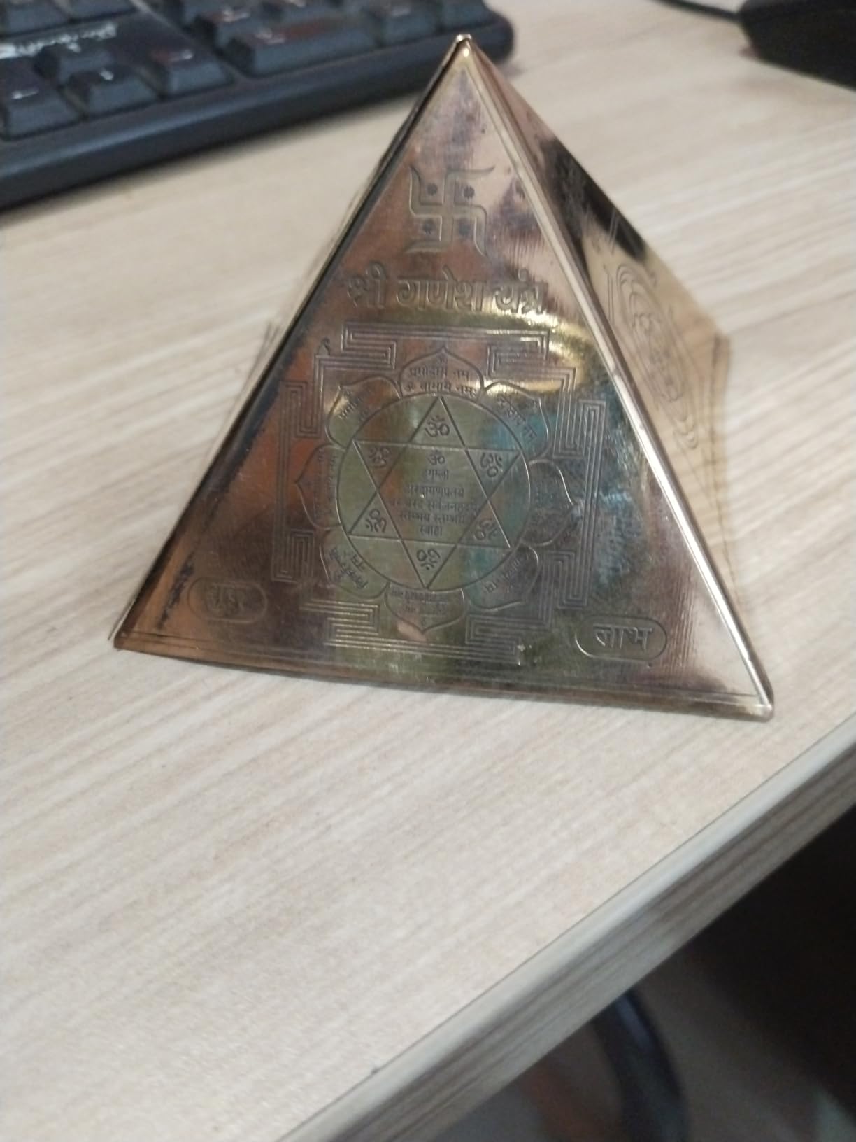 Buy RUDRA BLESSING CENTER Copper Pyramid Vastu Dosh Nivaran Sri Yantra ...