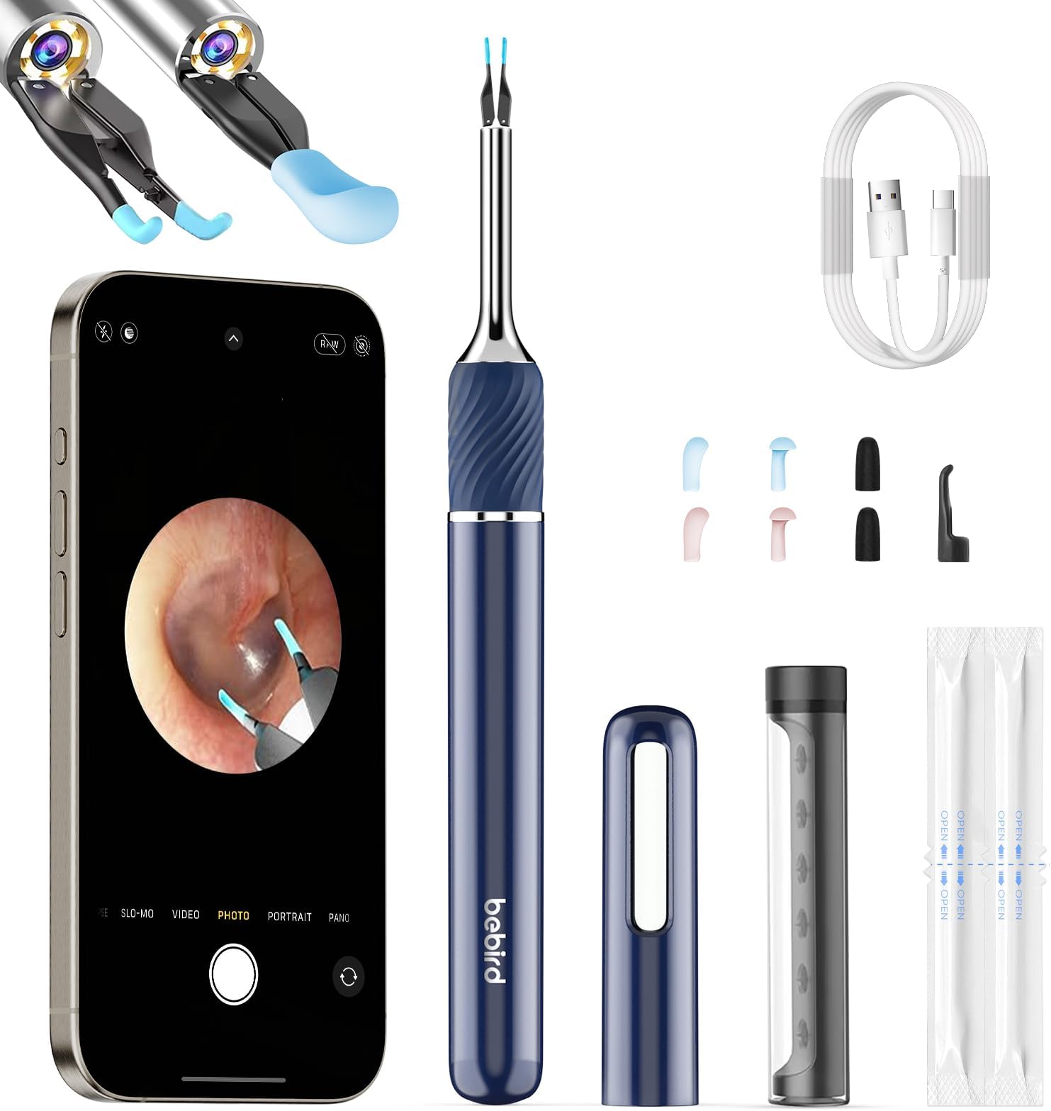 Amazon.com: Ear Tweezers with Camera, Note5 Visual Ear Wax Removal Tool ...