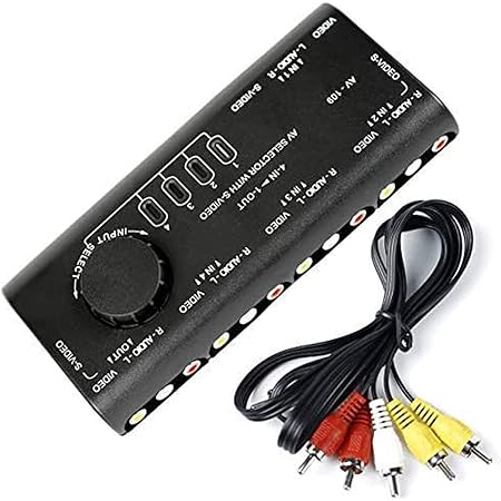 Amazon.com: Dynex S-Video Audio Video Selector Switch DX-VS201 ...
