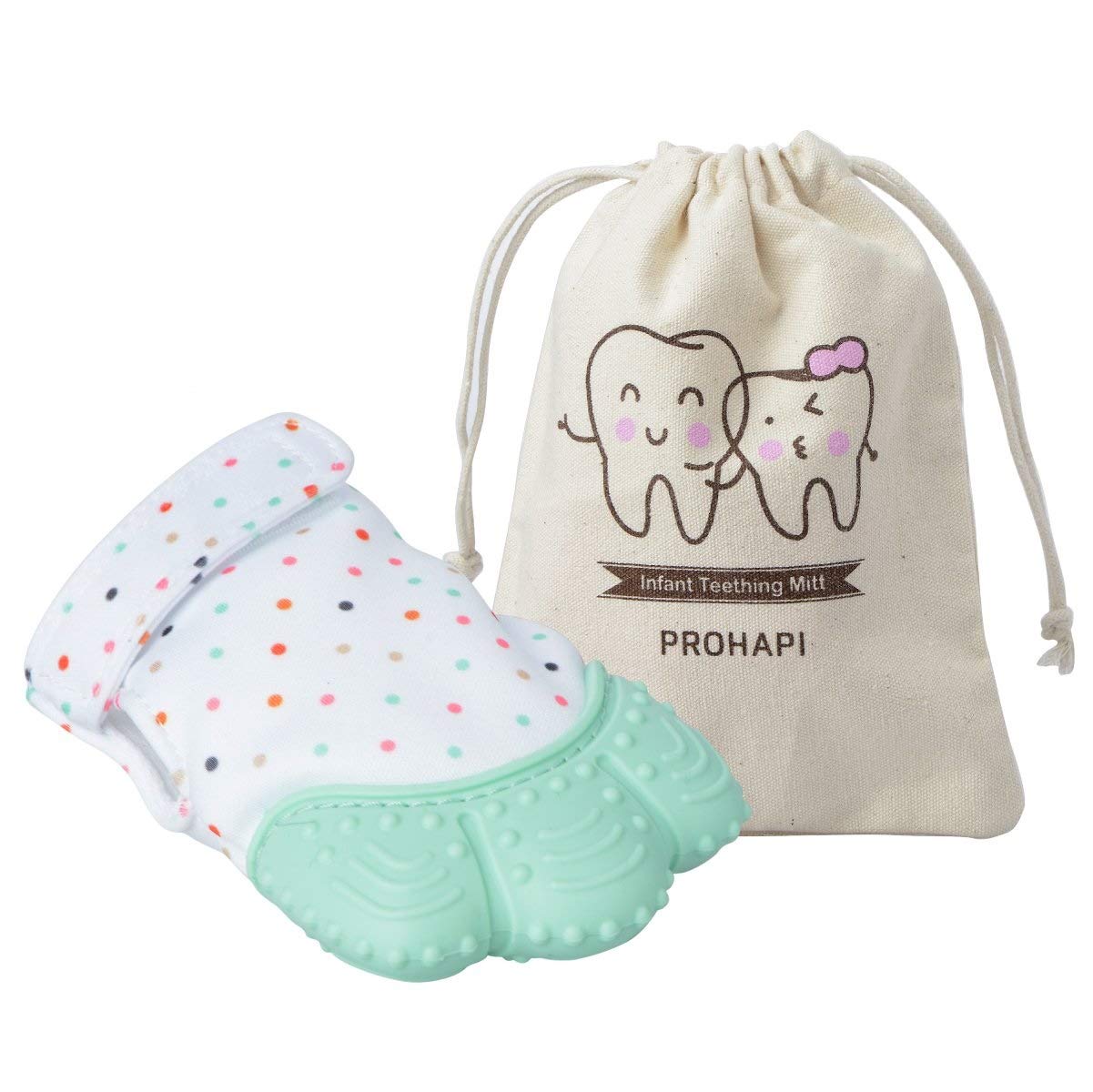 Amazon.com : Prohapi Silicone Baby Teething Mitten, Self-Soothing ...
