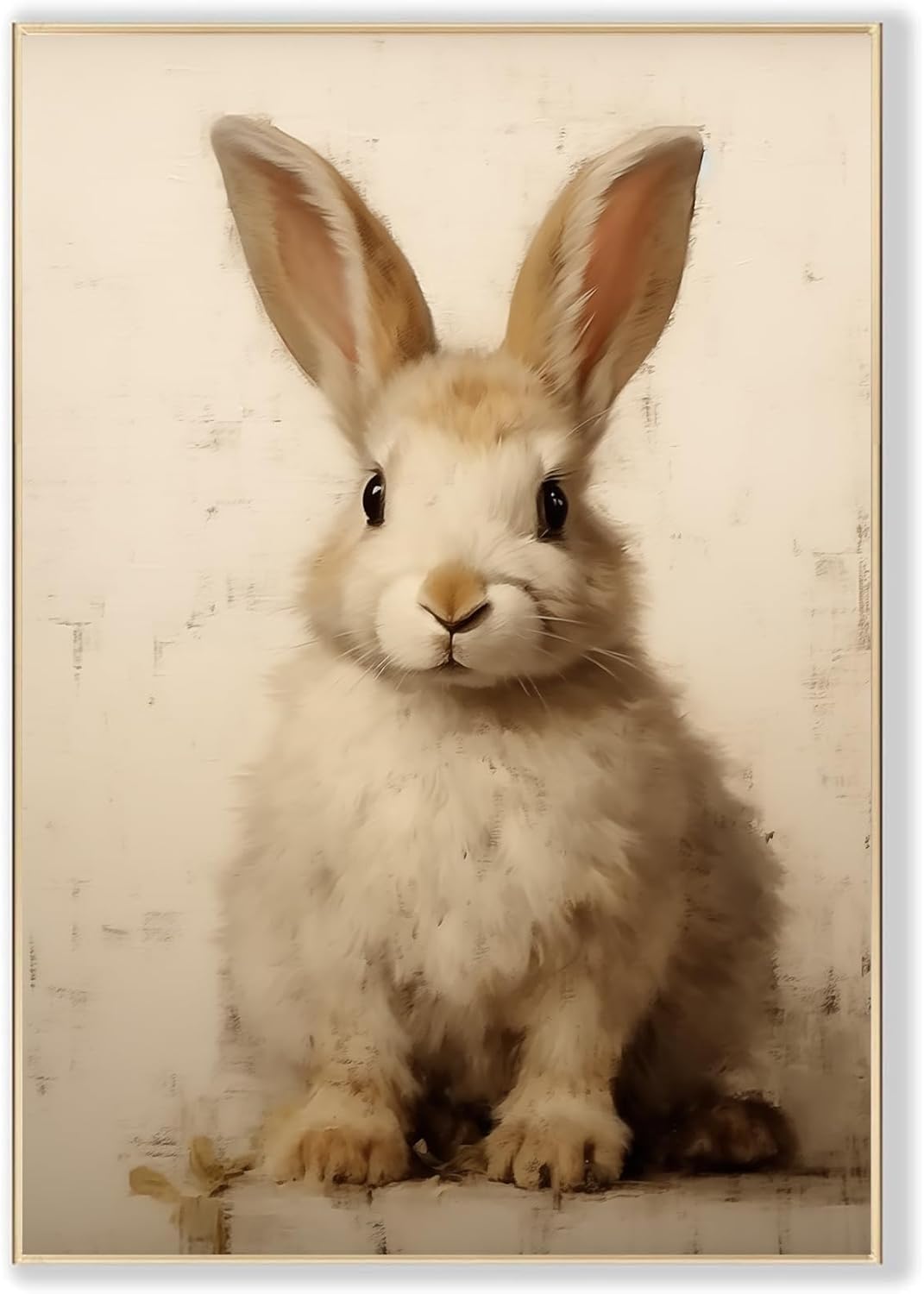 Amazon.com: Bunny Rabbit Canvas Wall Art Funny Animal Pictures Cute ...