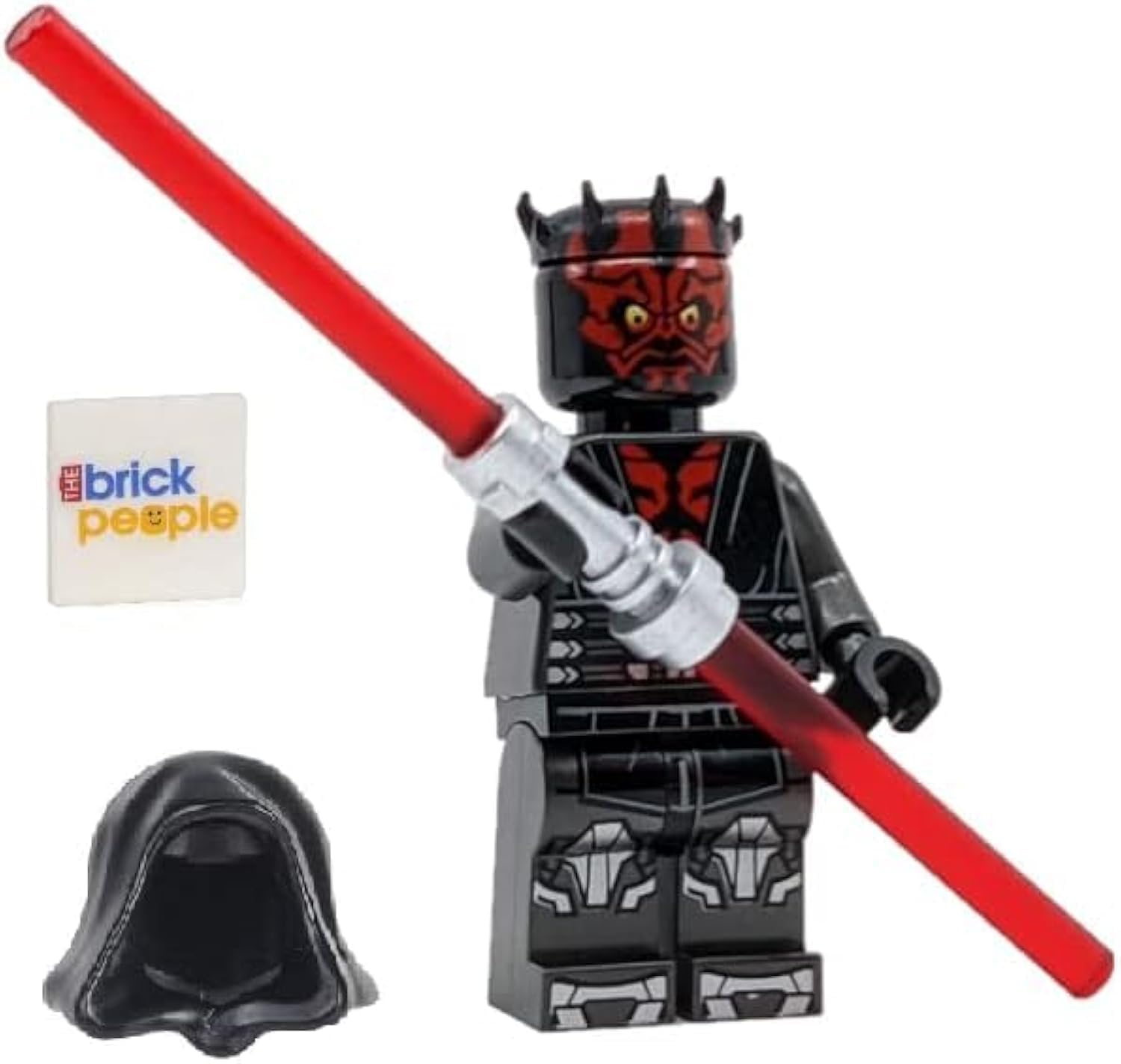 LEGO Star Wars: Darth Maul with Metallic Silver Armor, Hood, Cape and ...