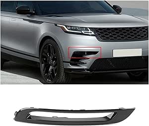 Amazon.com: Kiyah Black Front Bumper Fog Lamp Cover Compatible For Land ...