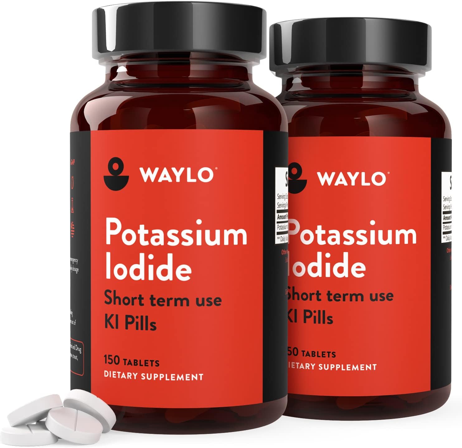 Amazon.com: Waylo 2 Pack KI Potassium Iodide Tablets - 130 mg per ...