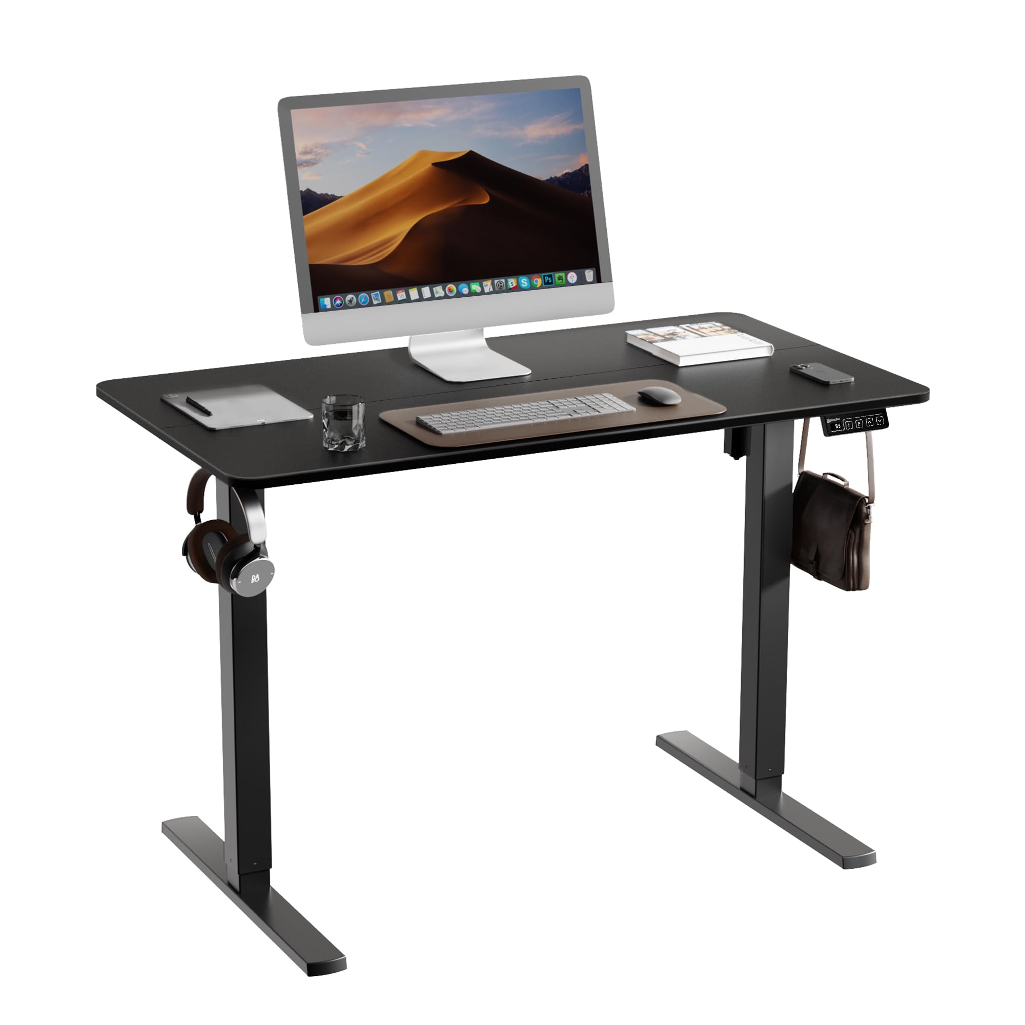 ERGOMAKER 43-inch Electric Standing Desk Adjustable Height, Electric Stand Up Computer Desk ...