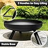 Amazon.com : AMAGABELI GARDEN & HOME Fire Pit Outdoor Cast Iron Wood ...